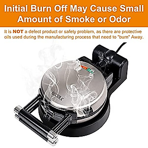 Secura Upgrade Automatic 360 Rotating Non-Stick Belgian Waffle Maker w/Removable Plates, 17”*10“*6.05”