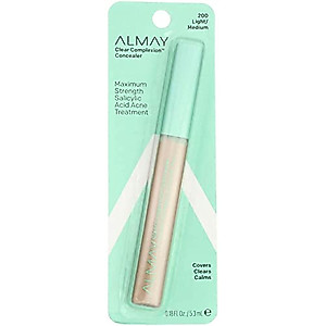 Almay Clear Complexion Concealer, Light/Medium [200], 0.18 oz (Pack of 3)