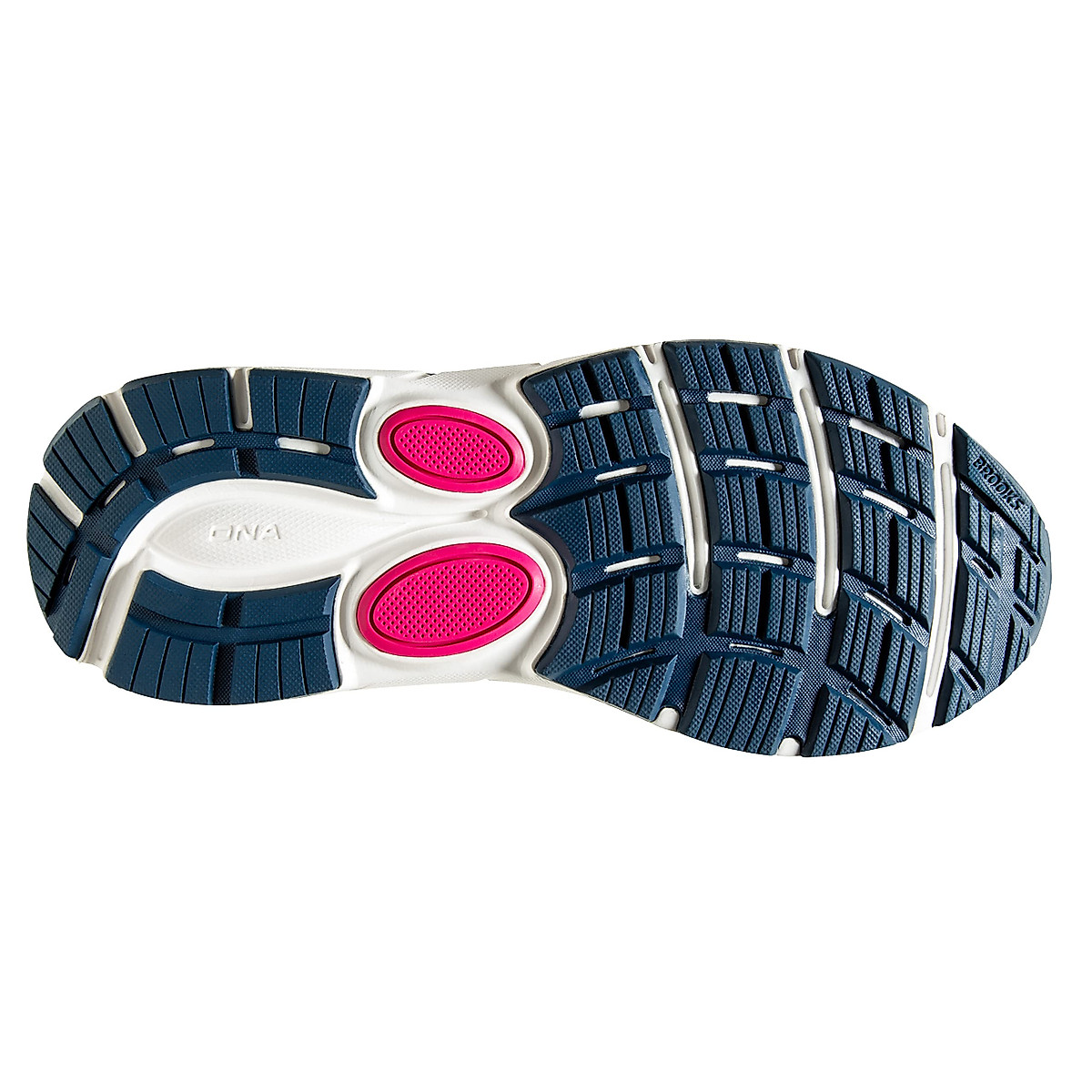 Brooks Women's Dyad 11 Running Shoe - Blue/Navy/Beetroot - 11 Wide