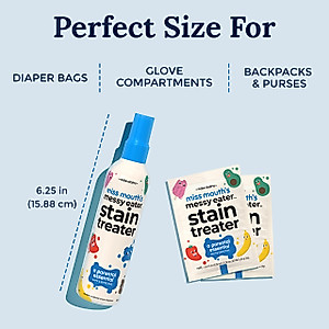 Miss Mouth's Messy Eater Stain Treater Spray - 4oz 2 Pack Stain Remover - Newborn & Baby Essentials - No Dry Cleaning Food, Grease, Coffee Off Laundry, Underwear, Fabric