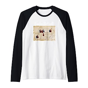 Illustration to the Divine Comedy Inferno Sandro Botticelli Raglan Baseball Tee