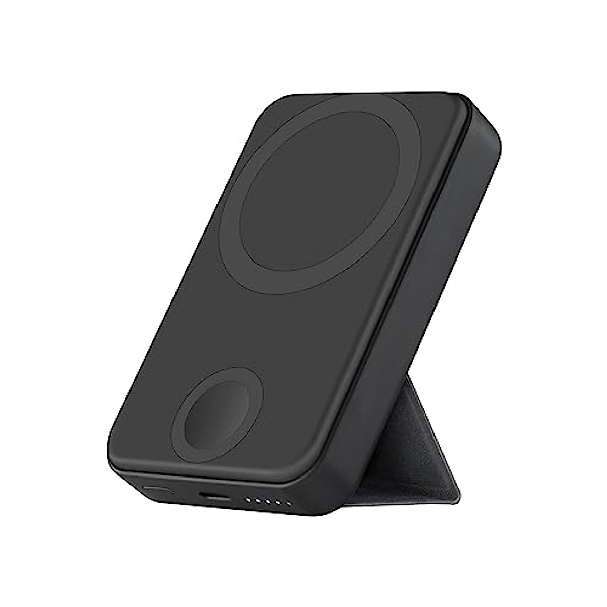 GOWATT All-in-one 10000mAh MagSafe Compatible Battery Pack, Fast Charging, Portable Power Bank with Foldable Stand, Magnetic Power Bank, Compatible with iPhone 15/14/13/12, Apple Watch and AirPods