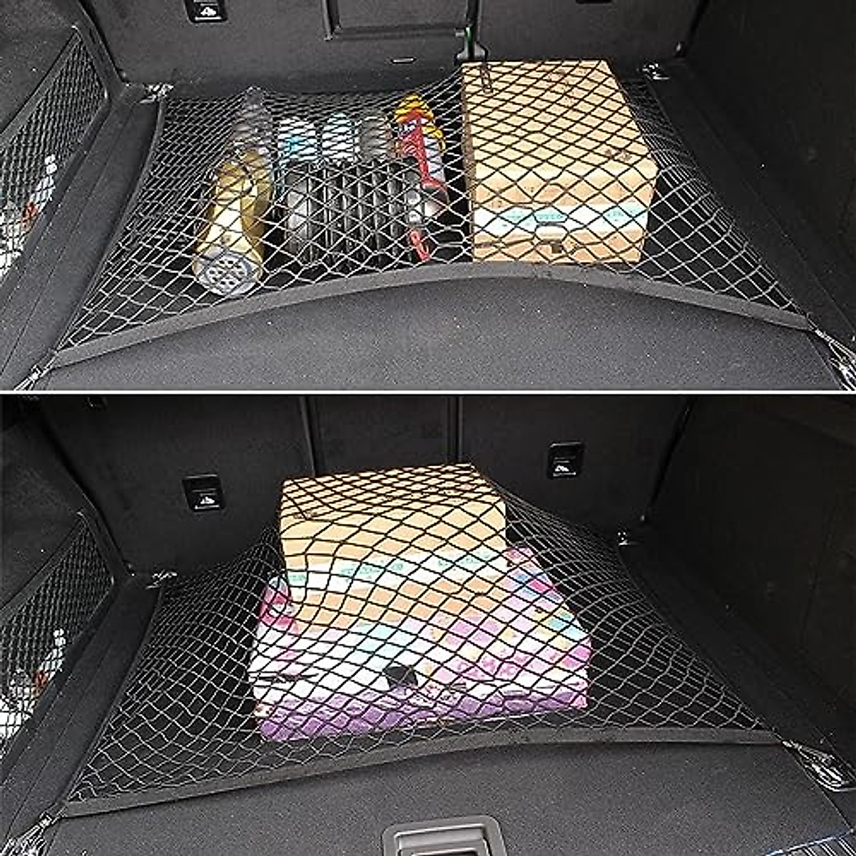 Car Trunk Luggage Storage Cargo Organizer Elastic Mesh Net Styling Accessories, for Volvo S60 S90 V60 V90 XC60 XC90 Accessories