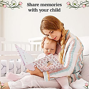 Baby Book Memory – Keepsake Album Baby Girl First 5 Year Events Pregnancy to Age 5 – Pink