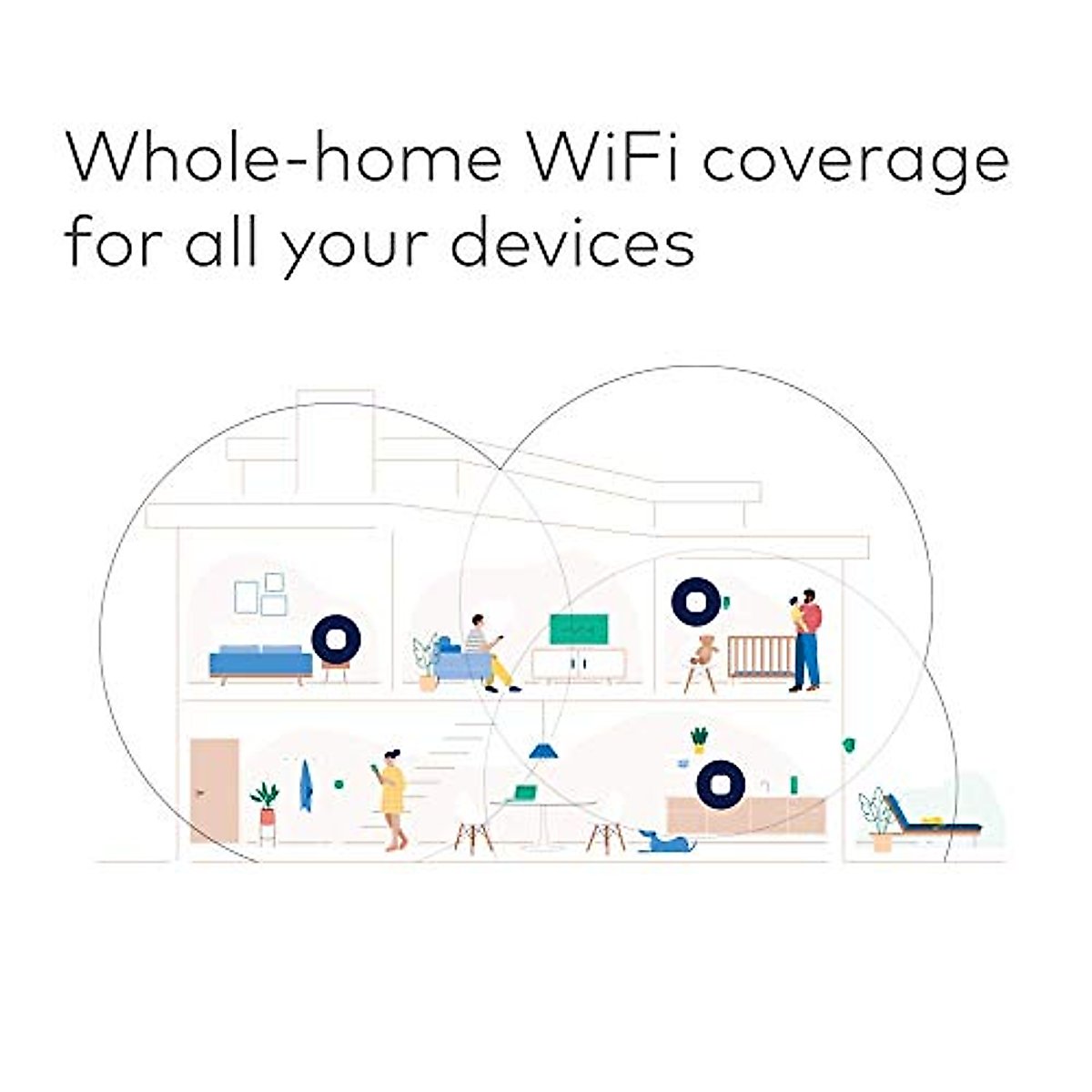 Certified Refurbished Amazon eero mesh WiFi system – for whole-home coverage, 4-pack (3 routers + 1 Amazon smart plug)