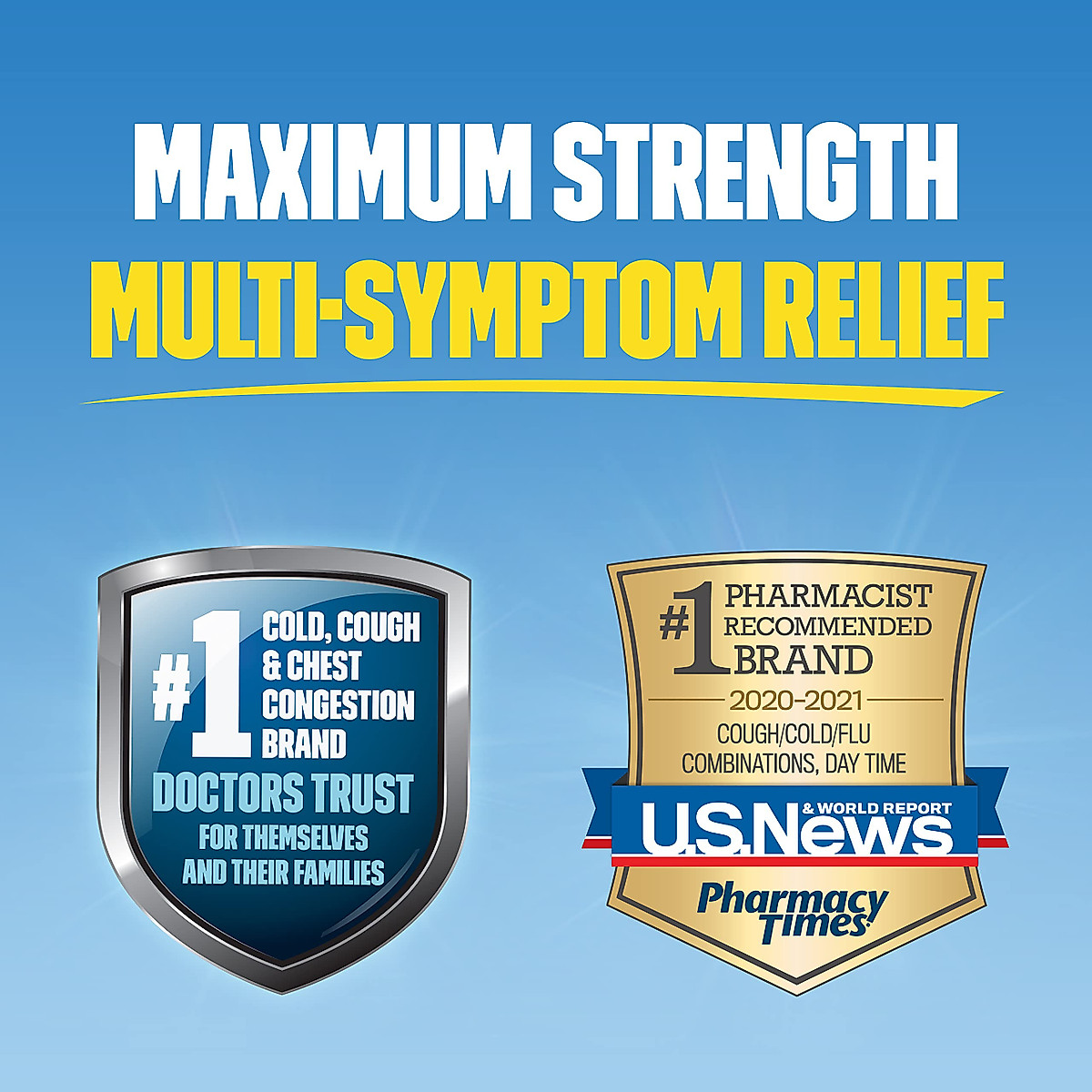 Mucinex Fast-Max Maximum Strength Cold & Flu All in One, Multi-Symptom Relief, Pain Reliever, Fever Reducer, Cough Suppressant, Expectorant, Nasal Decongestant, 16 Liquid Gels (Pack of 4)