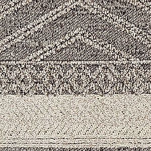 Hauteloom Areli Living Room, Bedroom Patio Outdoor Area Rug - Black, Gray, Beige - 7'10" x 10'