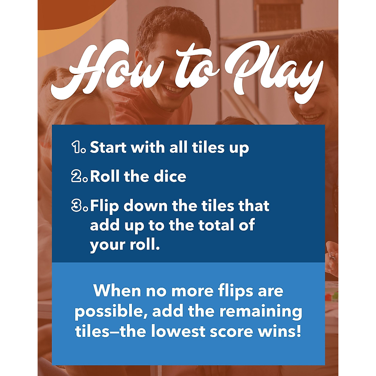 WE Games 14 inch 1-4 Player Shut The Box Wooden Board Game, Walnut Stain