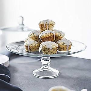 Libbey Selene Glass Cake Stand with Dome