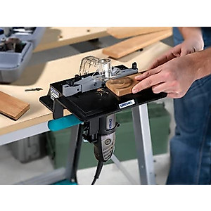 Dremel 231 Portable Rotary Tool Shaper and Router Table- Woodworking Attachment Perfect for Sanding, Shaping, and Trimming Edges