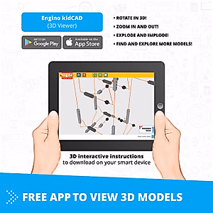 Engino Maker Pro Robotized 100 Models Set, Building Toys for Kids 10+, STEM Robotic Toy, Engineering Kit, Coding STEM Project, Gift for Boys & Girls