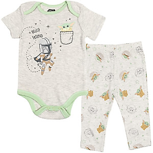 STAR WARS The Mandalorian Baby Yoda Baby Boys 8 Piece Layette Set 0-3 Months