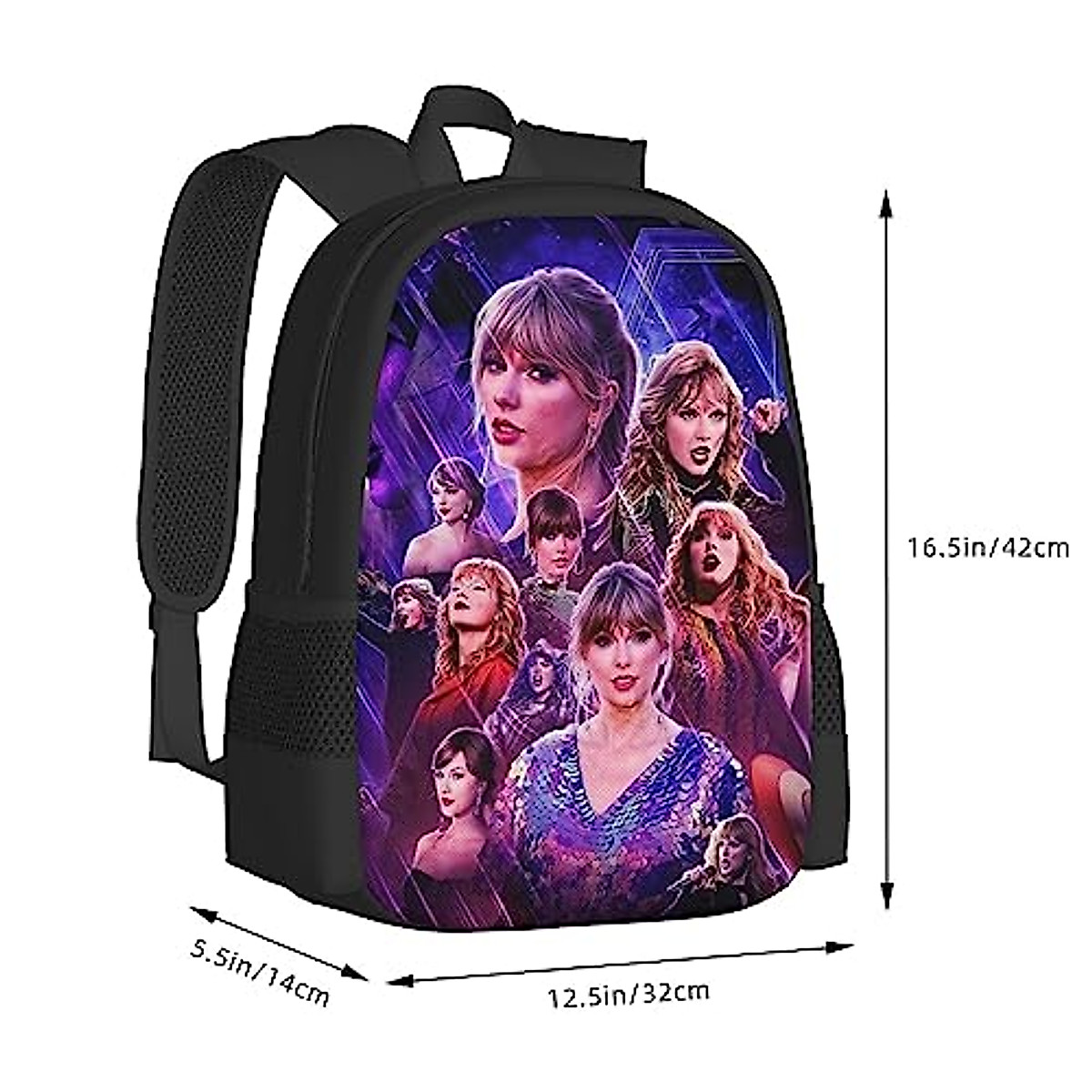 OLDX Taylor Singer Swift Collage Backpack Taylor Singer Swift Photos Backpack Canvas Lightweight Backpack Work Sport Hiking Backpack