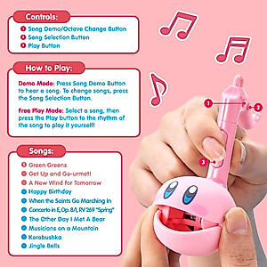 Otamatone Electronic Musical Instrument Portable Synthesizer Kirby Regular + Melody 2 Piece Bundle