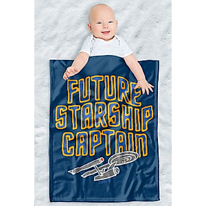 LOGOVISION Star Trek Lightweight Baby Blanket, 30"X40", Future Captains Unisex for Infants Girls & Boys