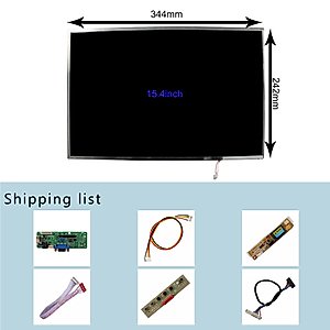 FanyiTek 15.4" 1280x800 TFT LCD Screen and VGA LVDs Controller Board 30pin