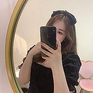 Aeyistry Bow Headband Bowknot Headband Big Bow Ribbon Hair Hoop Party Decoration Headdress Cosplay Costume Headwear(Black), female