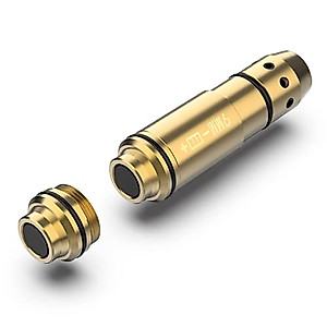 Votatu LC-9 9mm Laser Training Cartridge with Built in Snap Cap for Dry Fire Training Practice, Extra Rubber Back Cap Included