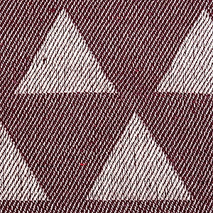 DII Mid-Century Modern Decorative Triangle Woven Throw, 50x60, BlackBerry