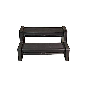 Vinyl Works 29 Inch Deluxe Resin Multi Purpose Home Garden Garage Spa and Hot Tub Steps, Mocha