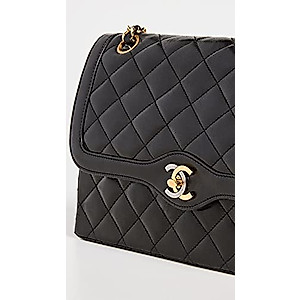 CHANEL Women's Pre-Loved Black Paris Shoulder Bag, Black, One Size