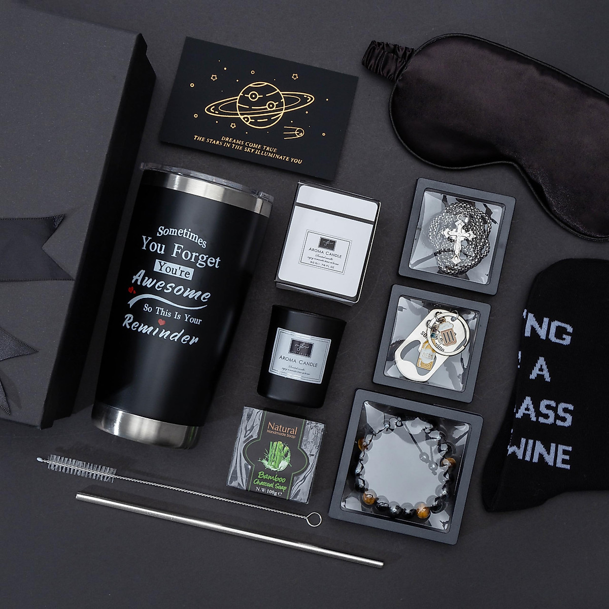 Birthday Gifts for Men Premium Gifts Baskets for Him Gifts Basket Ideas Set Thank You Gifts Man Retirement Gifts Father Birthday Presents for Dad Husband Boyfriend Box Christmas Gifts Baskets