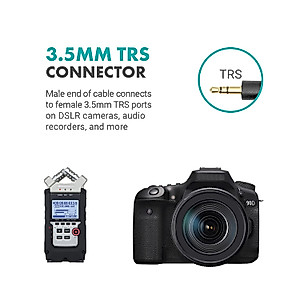 Movo TCB6 Female XLR to Male 3.5mm TRS Cable - XLR to 3.5mm Adapter for XLR Board and XLR Amp - Use Stereo to XLR Cable Adapter with Mixer Cables, Mic Input Cable, DJ Audio Cables, XLR Headphone Cable