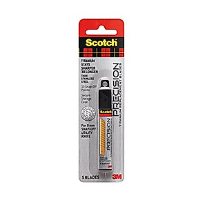 3M Scotch Utility Knife Refill Blades, Small, 5/pack