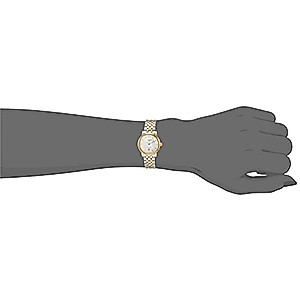 Tissot womens Carson Auto Stainless Steel Dress Watch Yellow Gold 1N14,Grey T1222072203100