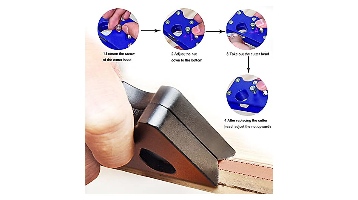 CDIYTOOL Handheld Chamfer Planer for Wood & Metal