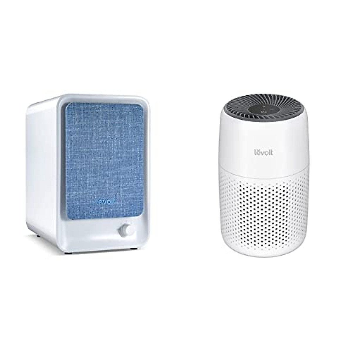 LEVOIT Air Purifiers for Bedroom Home, Blue & Air Purifiers for Bedroom Home, HEPA Filter Cleaner, White