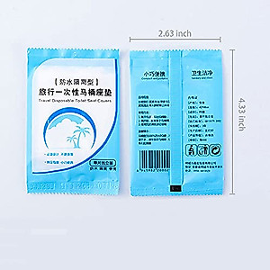 Toilet Seat Covers Disposable 60 pack for Travel Toilet Seat Cover Friendly Packing for Kids Potty Training and Adult