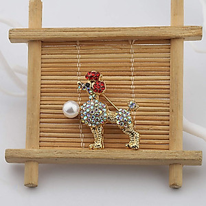 CHOORO Sigma Gamma Rho Sorority Brooch 1922 Sorority Mini Poodle Brooch Paraphernalia Gift Greek Sorority Necklace Bracelet Brooch (SGR-Mini poodle brooch)