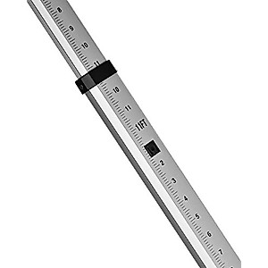 AdirPro 16-Foot Aluminum Grade Rod - 10ths, Dual Sided 5-Section Telescopic Leveling Rod – Bubble Level and Soft Carrying Case Included