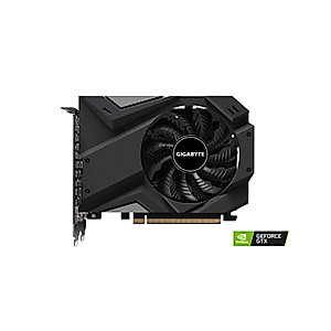 Gigabyte GeForce GTX 1650 D6 OC 4G Graphics Card, 170mm Compact Size, 4GB 128-Bit GDDR6, GV-N1656OC-4GD Video Card
