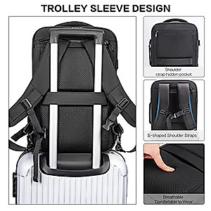 YOUNGOA Travel Backpack for Traveling on Airplane, Airline Approved 18x14x8 Travel Backpack for Men & Women, Carry On Luggage Suitcase Backpack