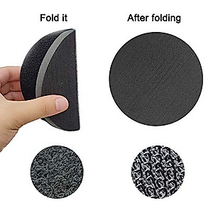 Hook and Loop Soft Sponge Cushion Interface Buffer Pad 6 Pack 5 Inch Soft Density Interface Pads Hook and Loop Foam Sanding Pads for Orbital Sander Automotive Woodworking Polishing