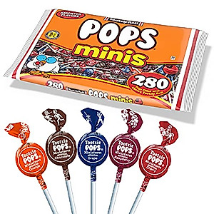 Tootsie Pops Roll Mini with Chocolatey Center, 280 count, 50.37 Ounce Bag, 5 Flavors, Multi