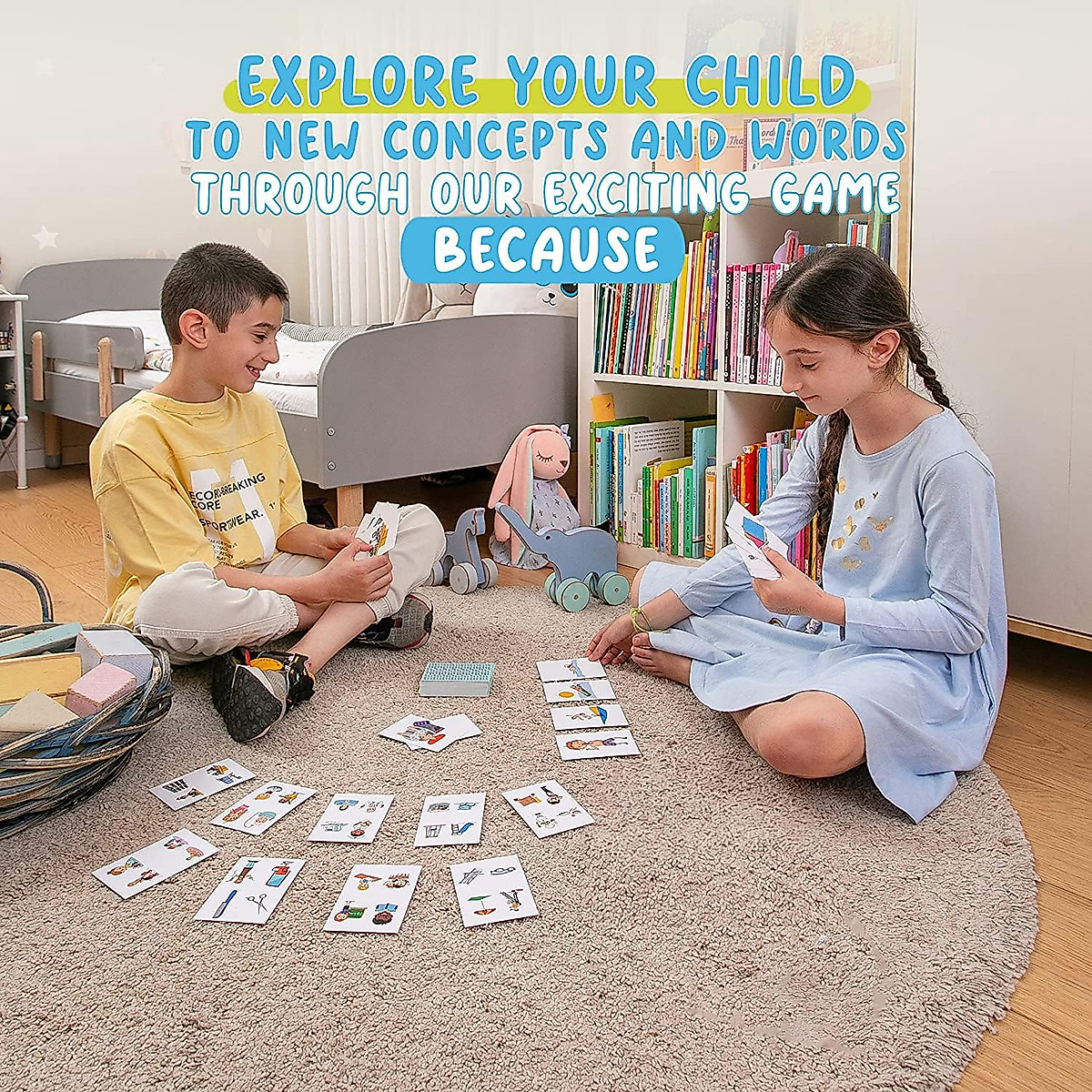 Milim Speech Therapy Toys for Toddlers Age 2 and Up - Autism Tools Flash Cards Sentences, Milim Speech Therapy Sentence Building, Speech Therapy Book, Milim Cards, Speech Therapy Game Kit, If & Then