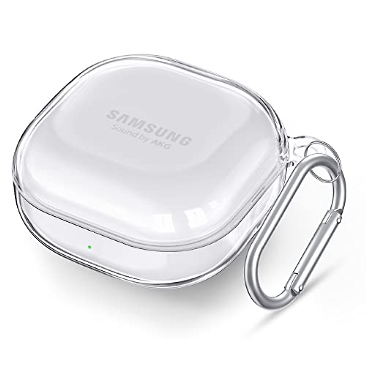 AIRSPO Clear Case Compatible with Samsung Galaxy Buds 2 Pro/ Galaxy Buds 2/ Galaxy Buds Pro/ Galaxy Buds Live Case Transparent Case Cover (Clear)