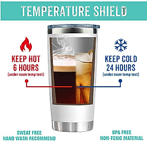 CHICKOR Work Wife Tumbler 20 oz – Funny Work Wife Gifts for Women, Coffee Travel Mug, Office Bestie Appreciation, Work Wifey Insulated Stainless Steel Cup for Coworkers, Boss, Friends