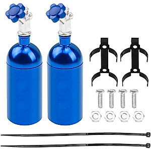 2Pack Vgoohobby Simulation Nitrogen Bottle Decoration Part Accessory Compatible with Traxxas TRX4 Axial SCX10 RC4WD Tamiya CC01 D90 90046 1/10 RC Crawler (Bue)