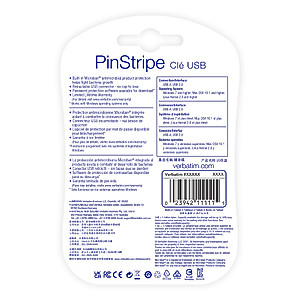 Verbatim 8GB Pinstripe USB Flash Drive - Black