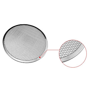 Maserfaliw Pizza Tools Aluminum Thicken Non-stick Net Round Pizza Mesh Pan Baking Tray Kitchen Tool 16 inch