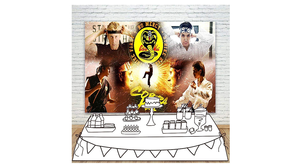 Cobra Kai Backdrop 7x5ft | Perfect for Parties