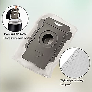 10 Pack Vacuum Bags Compatible with iRobot Roomba i & s & j Series for iRobot Roomba i3+(3550) i4+(4552) i6+(6550) i7+ i7Plus j7+(7550) i8+(8550) s9 s9+(9550)