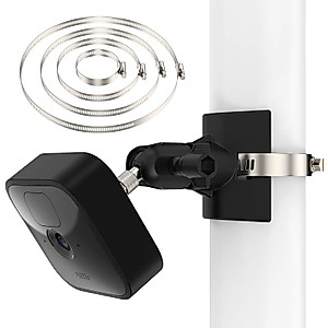 Blink Camera Pole Mounting Bracket, Blink Outdoor 4 Blink Outdoor 3 Blink XT2 Wall Railing Mount Bracket by HOLACA,Applicable Pipe Diameter Size 1.18-7.87 inch (30mm-200mm) (1 Pack)