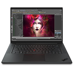 Lenovo Latest ThinkPad P1 Gen 5 Laptop, Intel i7-12700H (14 Cores), 16" FHD (1920 x 1200) IPS Anti-Glare, 32GB DDR5, 2TB SSD, Nvidia A2000, 1080p Camera, Win 11 Pro - Black