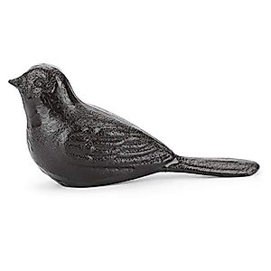 Sumnacon Cast Iron Cute Bird Door Stop - Heavy Duty Rustic Door Stopper Avoid Drilling Holes, Vintage Iron Door Wedge on All Floor Surfaces for Home Office Commercial Industrial