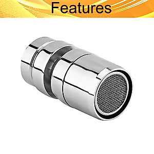 Juvielich Swivel Sink Faucet Aerator 19mm Faucet Flow Restrictor Replacement Parts Insert Sink Aerator for Bathroom Kitchen